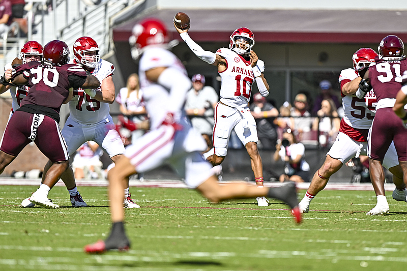 Arkansas quarterback Taylen Green named Walter Camp Offensive Player of ...