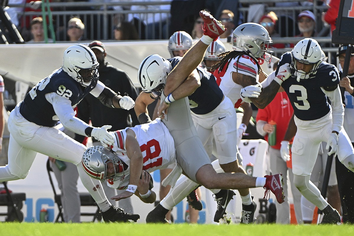 College football roundup: No. 3 Ohio State takes down No. 4 Penn State as Big Ten battle follows ...