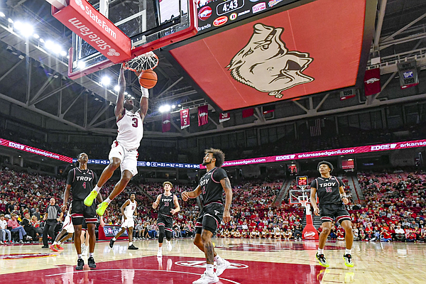 Troy coach: Arkansas basketball's defense-to-offense a game changer ...