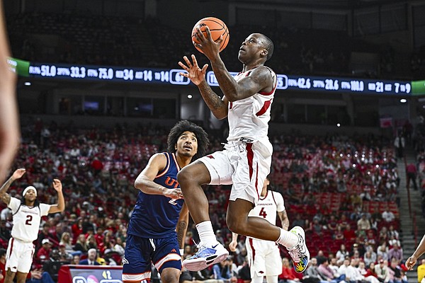 Johnell Davis facing former coaches when Arkansas basketball plays No ...