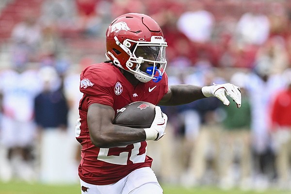 Once 4th on the depth chart, Arkansas football RB Rodney Hill getting ...