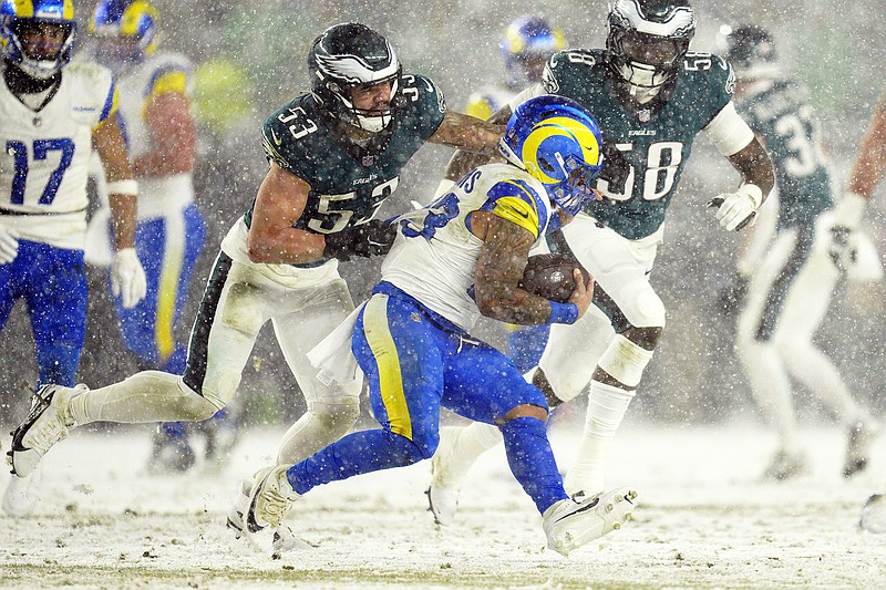 Rams’ fumbles in snow derail playoff upset bid in Philadelphia | Jefferson City News Tribune