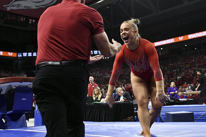 UA gymnasts top 2nd-ranked LSU | Northwest Arkansas Democrat-Gazette