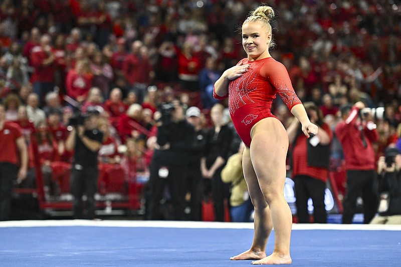 Arkansas gymnastics meet at Oklahoma features 2 of country's best floor ...