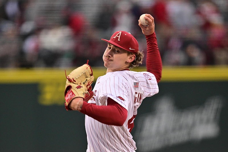 Arkansas baseball notebook: Freshman Carson Wiggins lights up radar gun ...