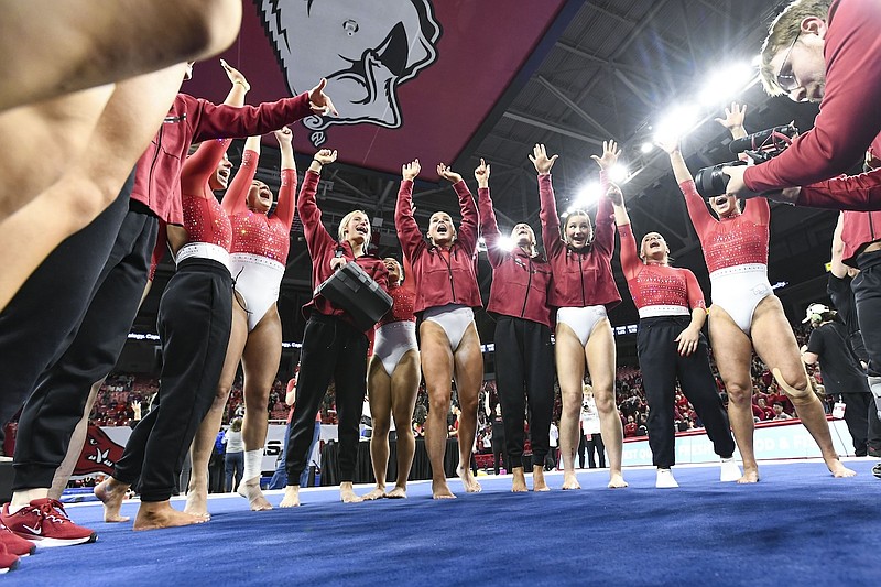 No. 14 Arkansas gymnastics wins Metroplex Challenge over No. 10 Oregon ...