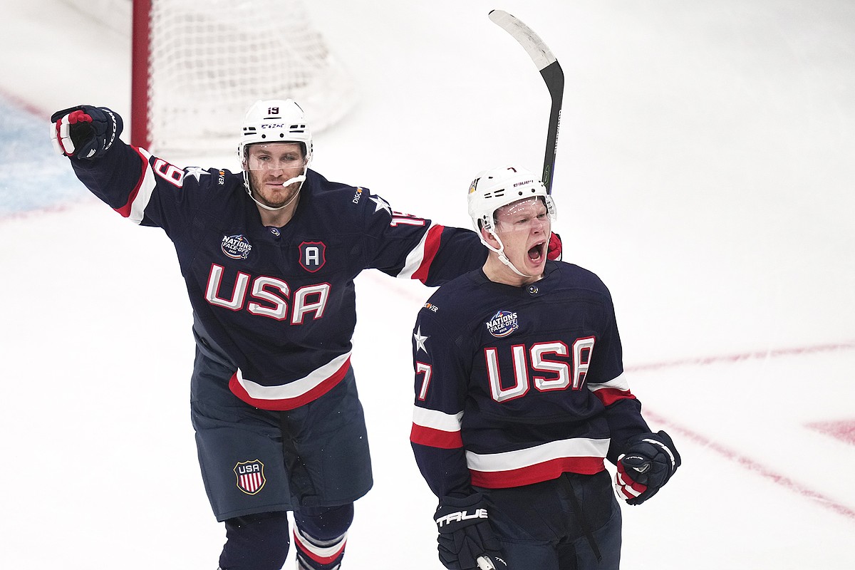 Matthew Tkachuk tries to gut through injury for the U.S. in 4 Nations Face-Off final | Jefferson ...