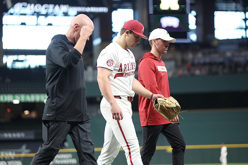 Arkansas baseball pitcher Gage Wood could miss 3 to 6 weeks with ...
