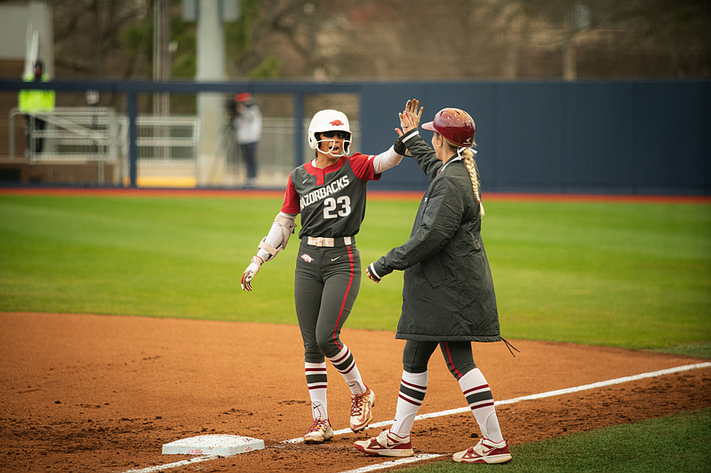 No. 10 Arkansas softball blasts No. 25 Ole Miss to avoid sweep | Whole ...