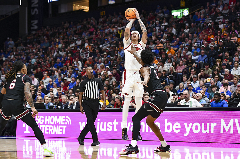 Arkansas wins SEC Tournament opener over South Carolina | Northwest ...