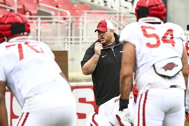 Arkansas football not retaining offensive line coach Eric Mateos | The ...
