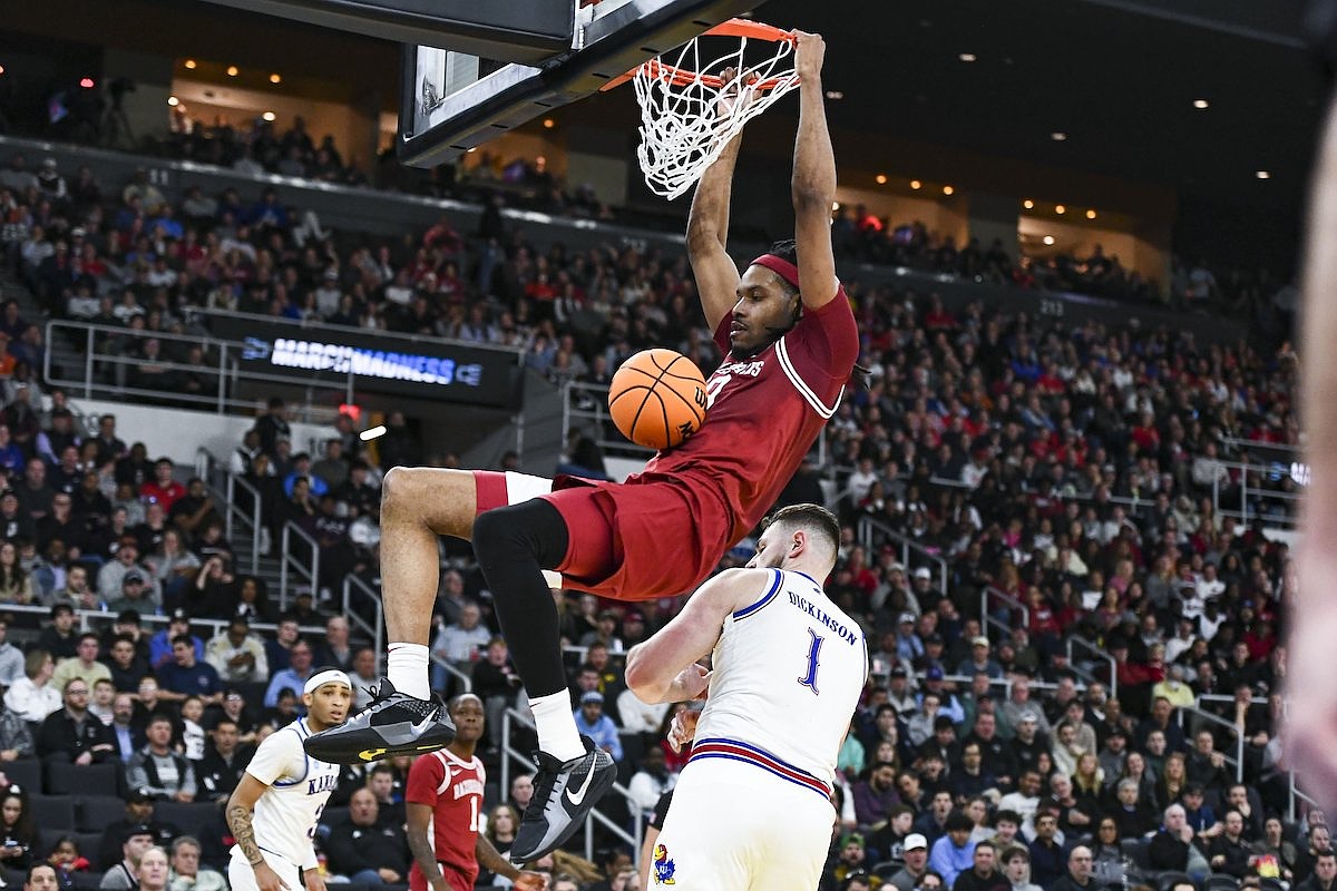 'This was a good one': Arkansas basketball outlasts Kansas to advance ...