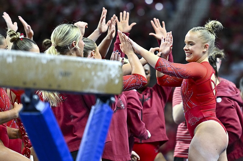 Arkansas gymnastics' Joscelyn Roberson earns regular-season All-America ...