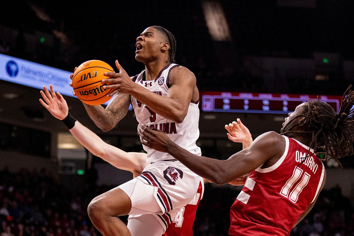 South Carolina transfer forward Nick Pringle signs with Arkansas ...