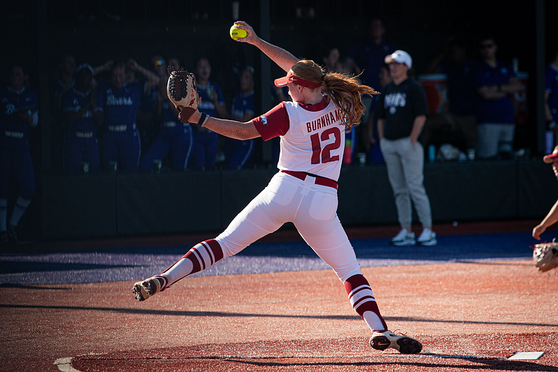 No. 10 Arkansas softball blanks UCA to complete in-state season sweep ...