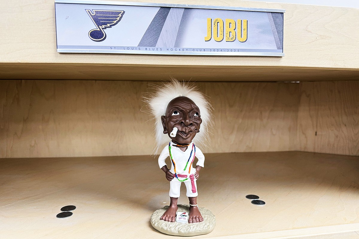 Meet Jobu, good-luck charm behind Blues’ late-season run to playoffs ...
