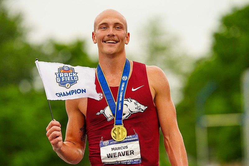 Arkansas' Marcus Weaver takes gold in decathlon on Day 2 of SEC Outdoor ...