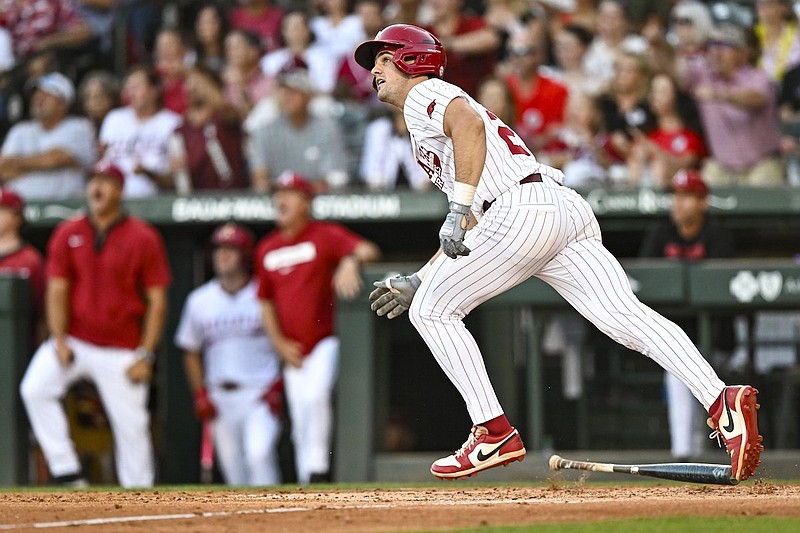 More than defense to Arkansas baseball catcher Ryder Helfrick | Whole ...