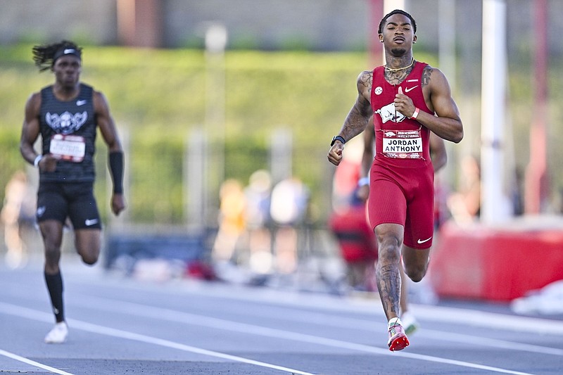 Arkansas men's track and field sprinter Jordan Anthony named to ...