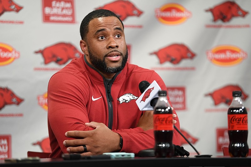 VIDEO: Arkansas general manager Remy Cofield holds introductory press ...