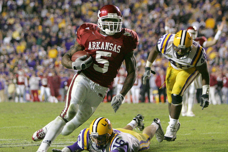 Arkansas football to honor Darren McFadden with No. 5 jersey patch ...