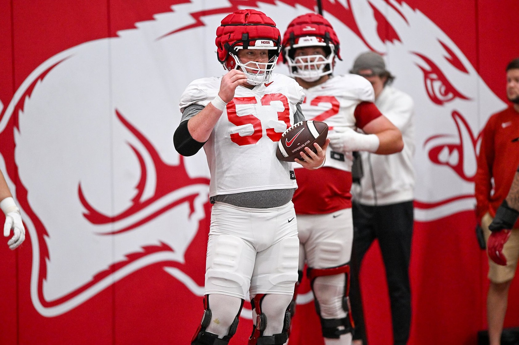 Kash money: Freshman adjusting to switch to center | The Arkansas ...