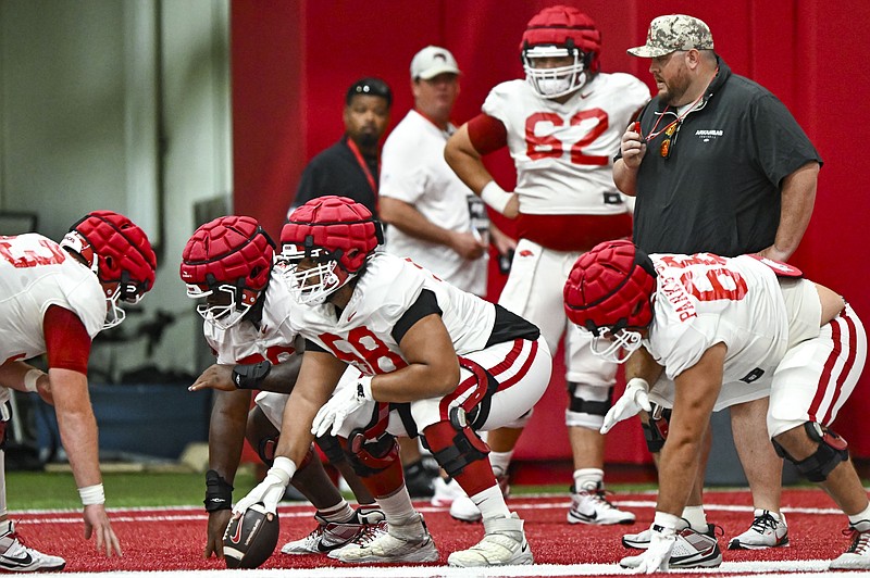 How Eric Mateos approached rebuilding Arkansas football's offensive ...