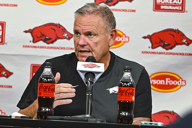 VIDEO: Arkansas football coach Sam Pittman previews Ole Miss game ...