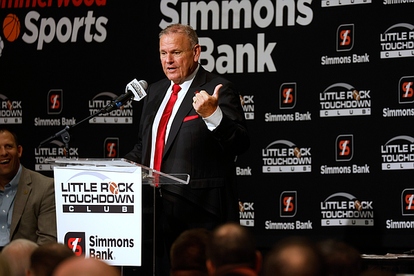 Sam Pittman emits confidence in Arkansas football during Little Rock ...