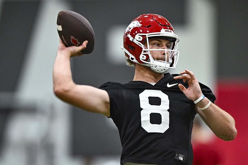Arkansas football freshman QB Grayson Wilson 'way ahead' in development ...
