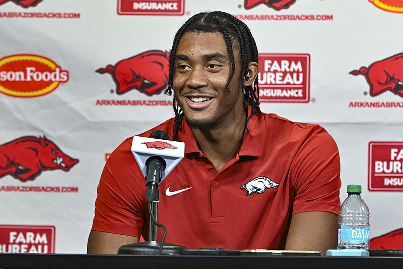 Arkansas football players press conference: Taylen Green, Mike ...