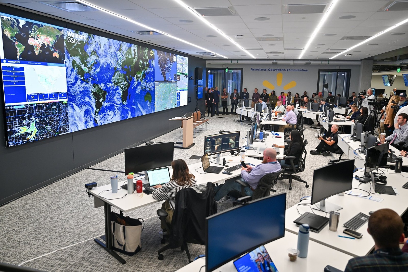 Walmart opens new security center tracking weather, disasters ...