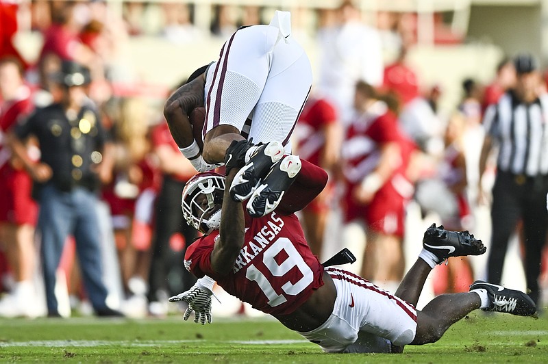 Notable stats, PFF grades from Arkansas football's Week 1 win over ...