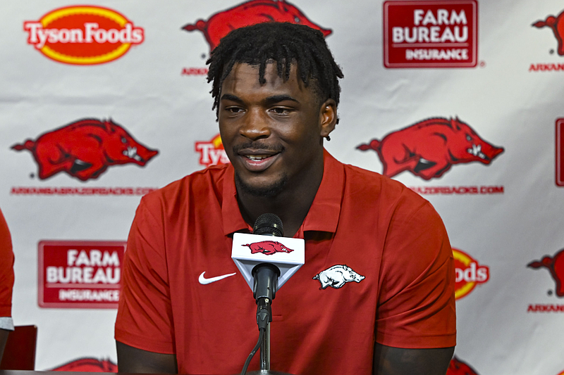 Arkansas football players press conference: Braylen Russell, E'Marion ...
