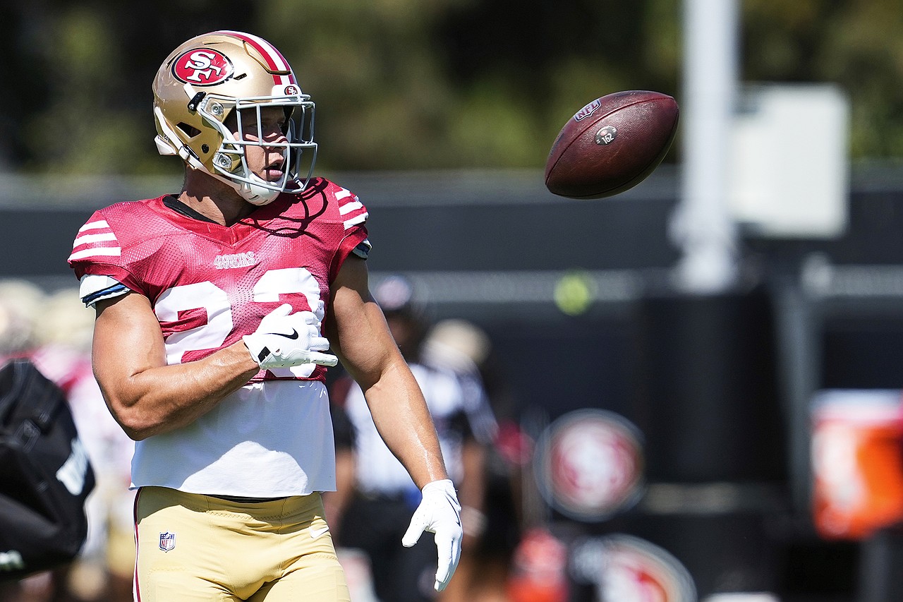 49ers star McCaffrey added to injury report with calf issue ahead of ...