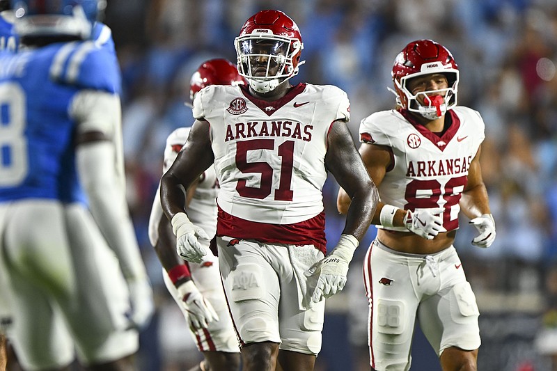 Notable stats, PFF grades from Arkansas football's Week 3 loss at Ole ...