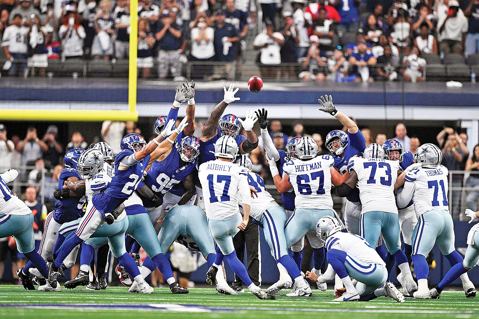 NFL Capsules: Aubrey hits 64-yard FG plus OT game winner, Cowboys knock ...
