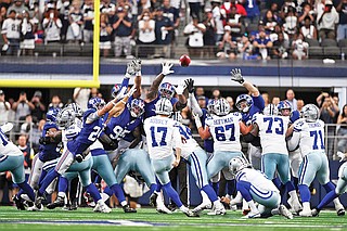 NFL Capsules: Aubrey hits 64-yard FG plus OT game winner, Cowboys knock ...