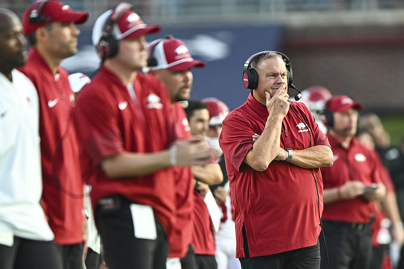 ‘Let our players play’: Sam Pittman wants Arkansas football's defense ...