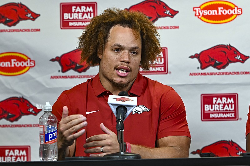 Arkansas football players press conference: Rohan Jones, Corey Robinson ...