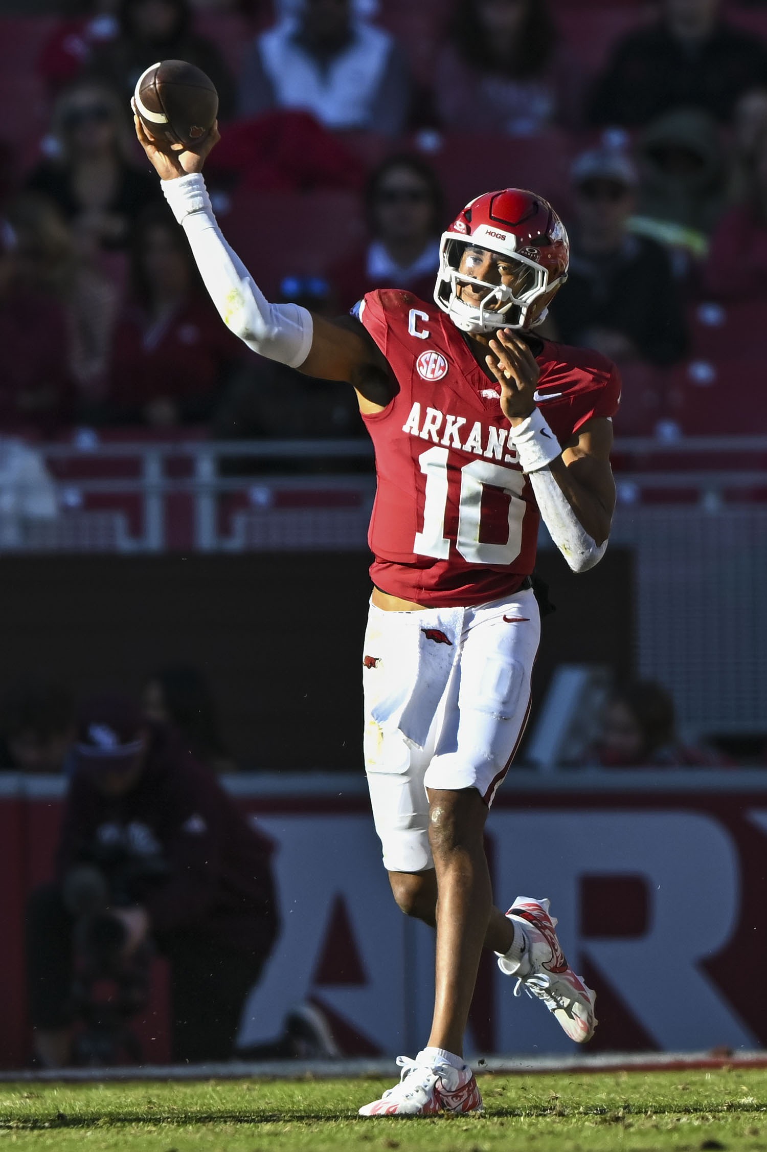 Razorback report: Arkansas quarterback Taylen Green says he’s good to ...