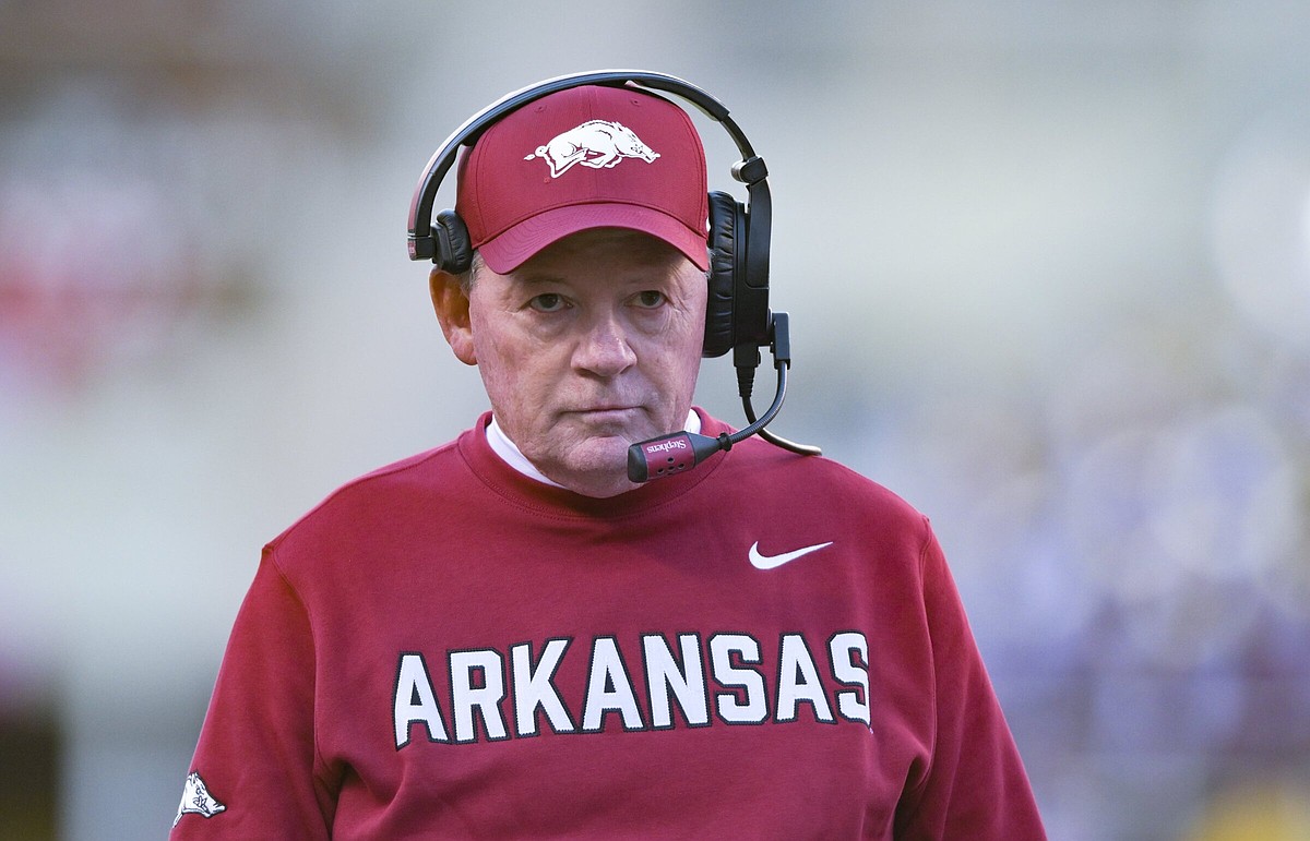 Arkansas football: Petrino says ‘pretty down’ Razorbacks must play for ...