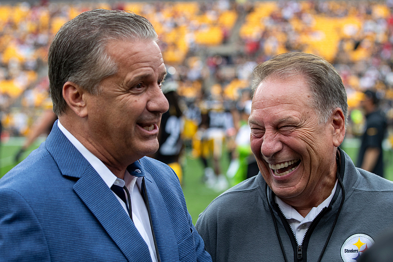 Calipari, Izzo reunite as Arkansas basketball heads to Michigan State ...