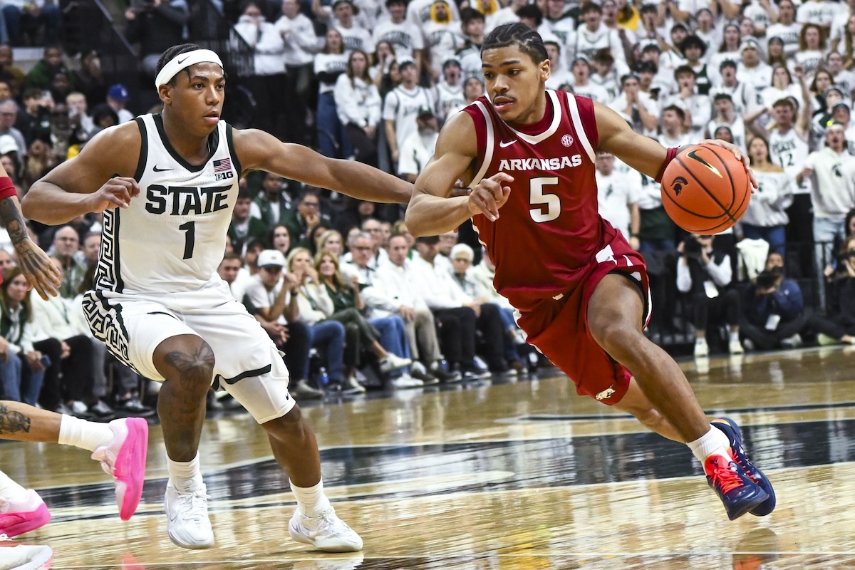 Arkansas basketball slips in Week 2 AP Top 25 following Michigan State ...