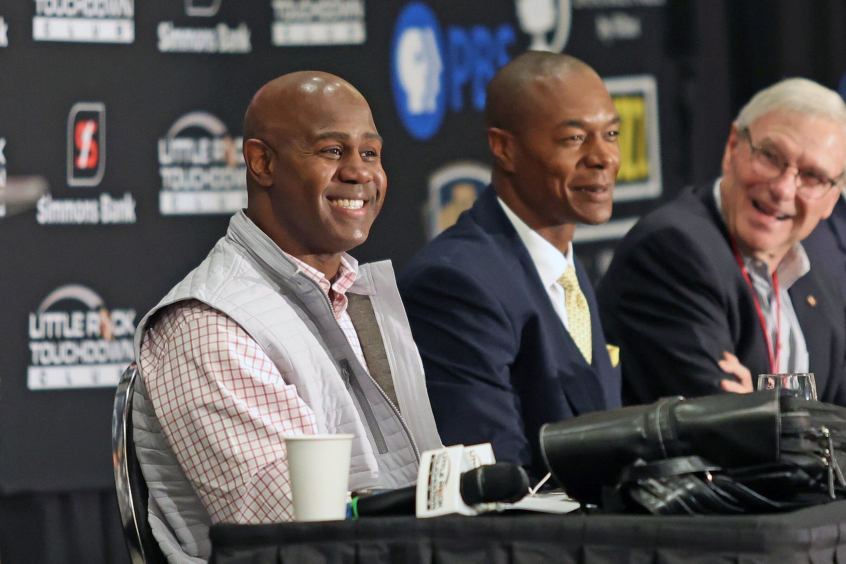 Former Arkansas football standouts Madre Hill, Anthony Lucas talk ...