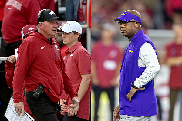 Predictions for Arkansas-LSU, other Week 12 SEC football games | Whole ...