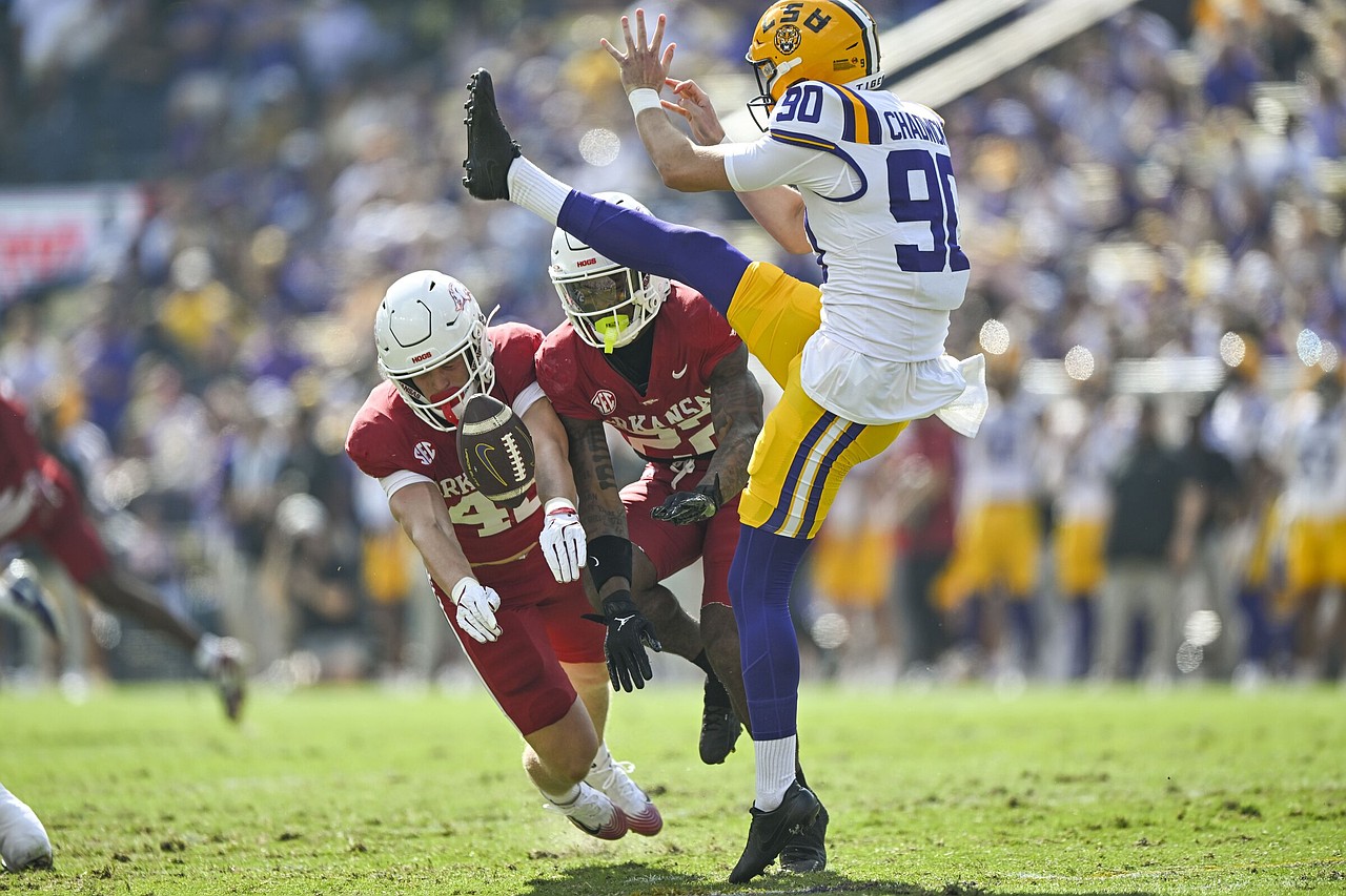 Arkansas football: first blocked punt TD since 2009 not enough in 23-22 ...