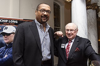 Mark May blunt during final Little Rock Touchdown Club meeting of ...