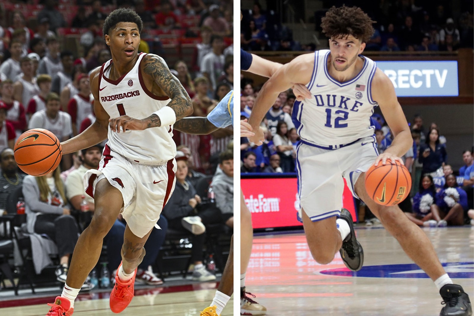 Freshman face off: No. 22 Arkansas meets No. 4 Duke on Thanksgiving ...