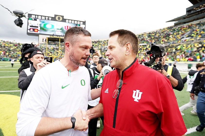 Lanning and Cignetti hope to outwit the other as Indiana, Oregon meet ...